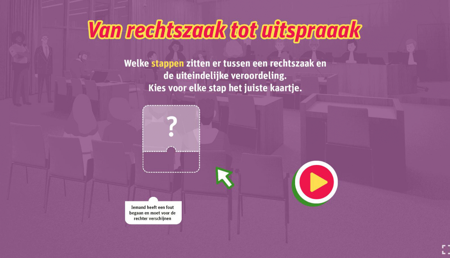 Van rechtszaak naar uitspraak